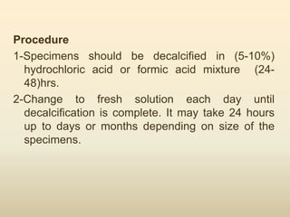 Decalcification | PDF