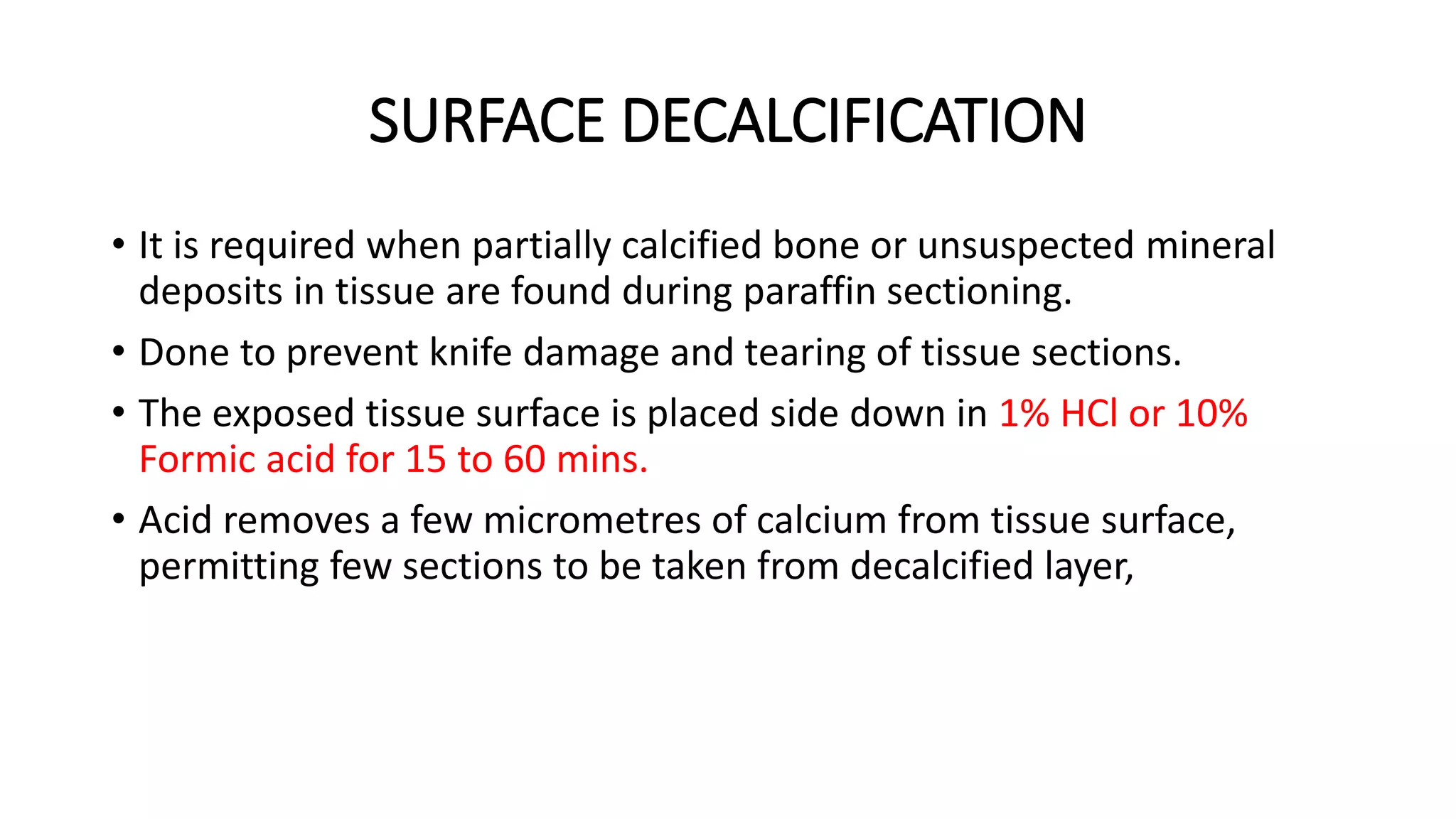 Decalcification | PPTX
