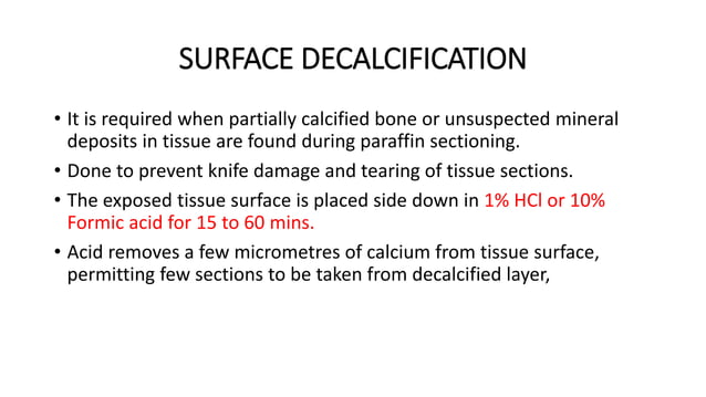 Decalcification | PPTX