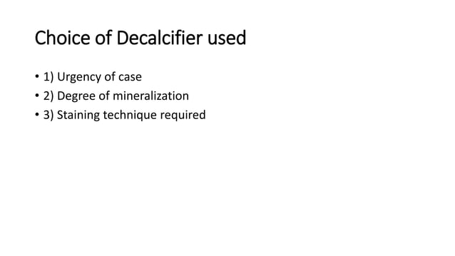 Decalcification | PPTX