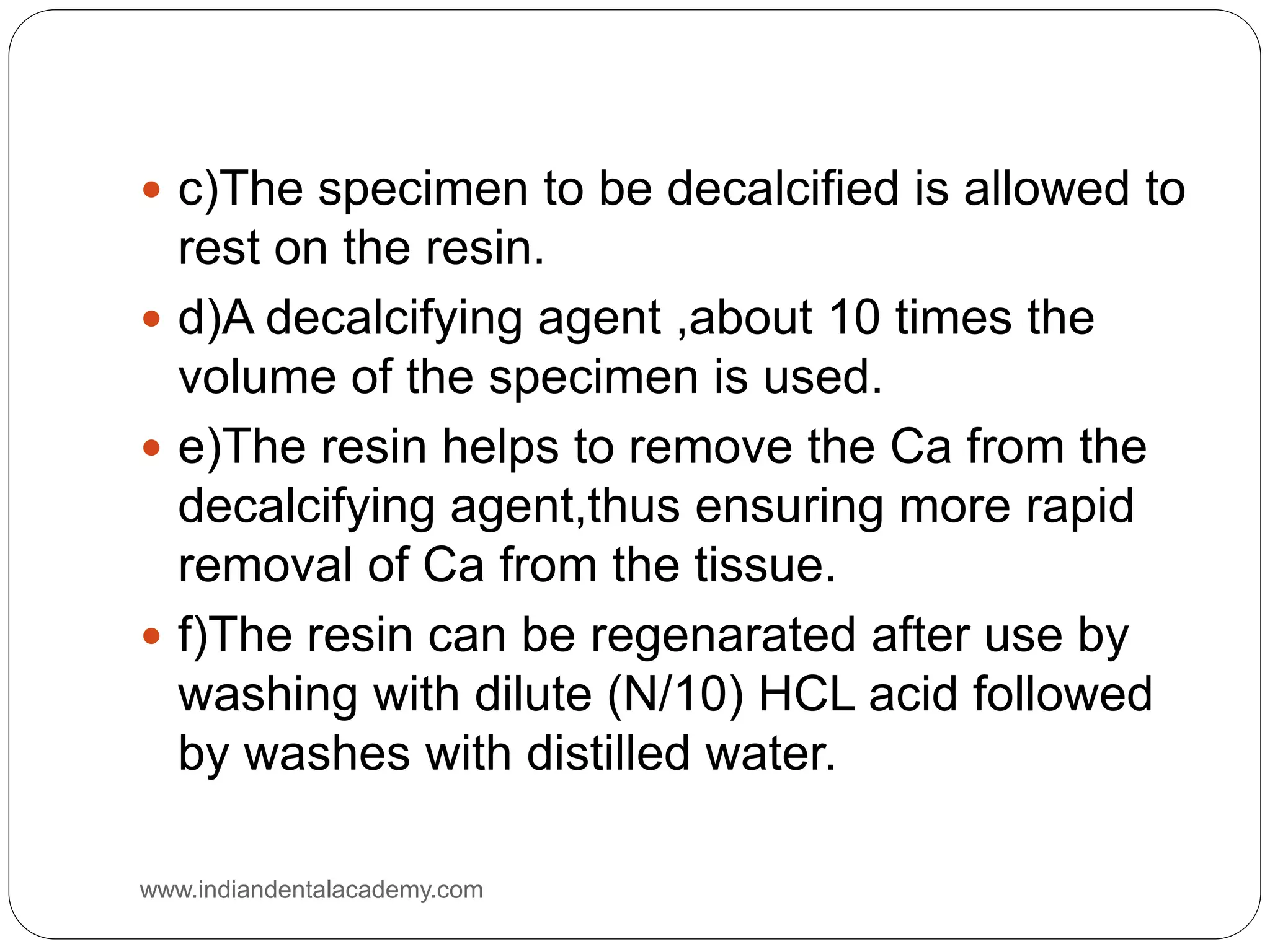 DECALCIFICATION AND PREPARATION OF GROUND SECTION OF TEETH /certified ...