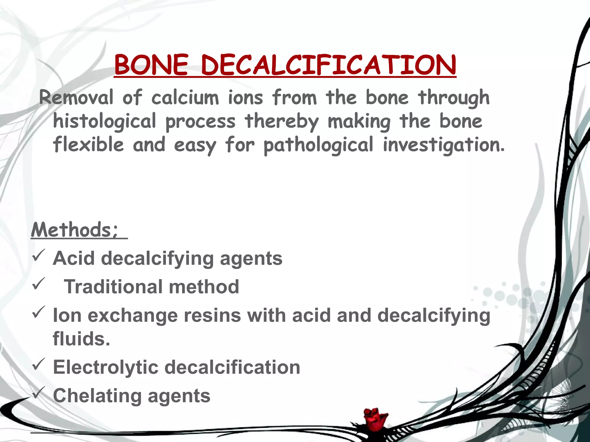 Decalcification of bone | PPT