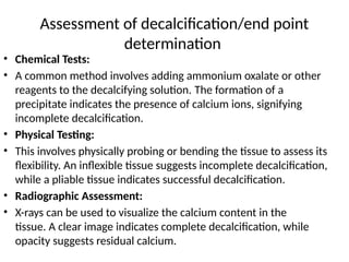 DECALCIFICATION histopathology and cytopathology | PPTX