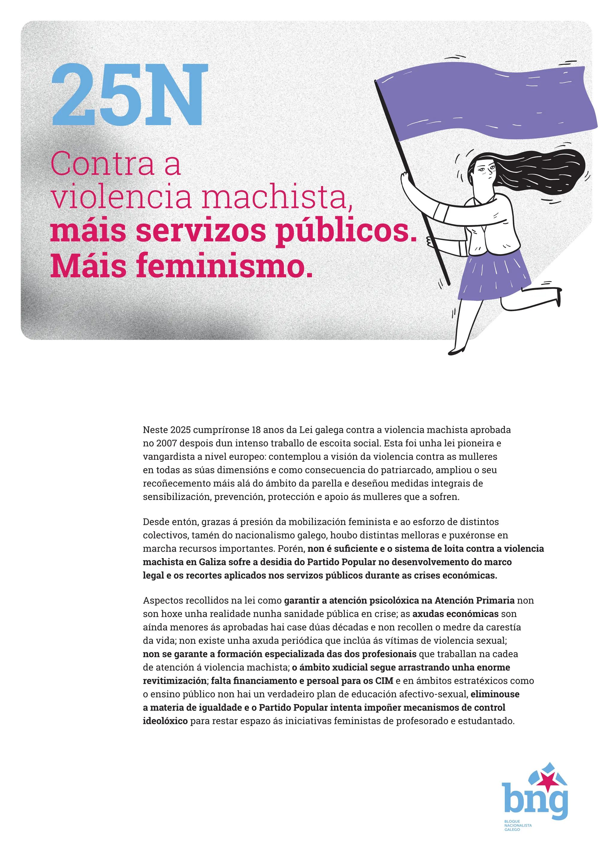 Decálogo de medidas do BNG contra a violencia machista [25N] | PDF