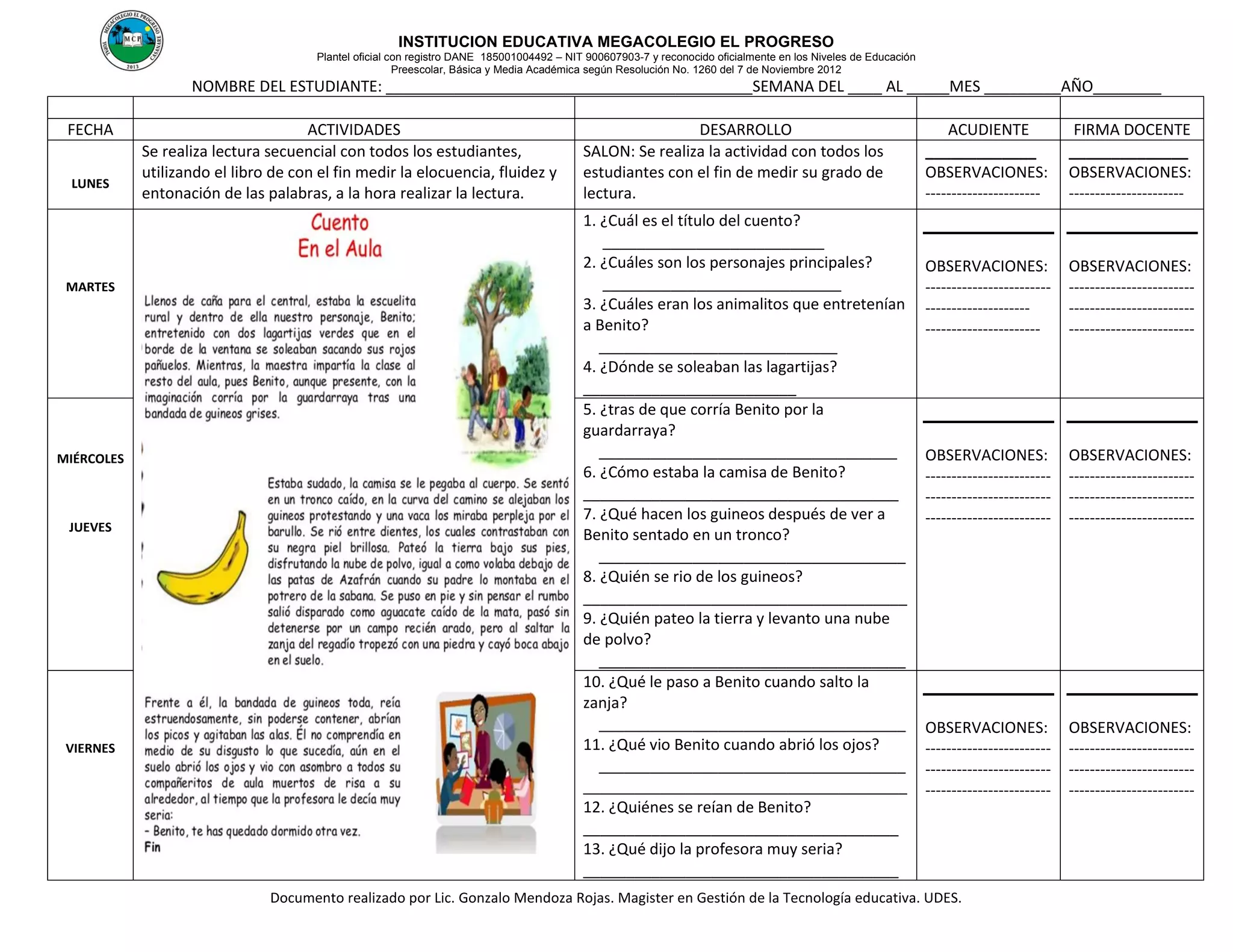 Decalogo del buen lector (1) | PDF | Professional School | Postgraduate ...