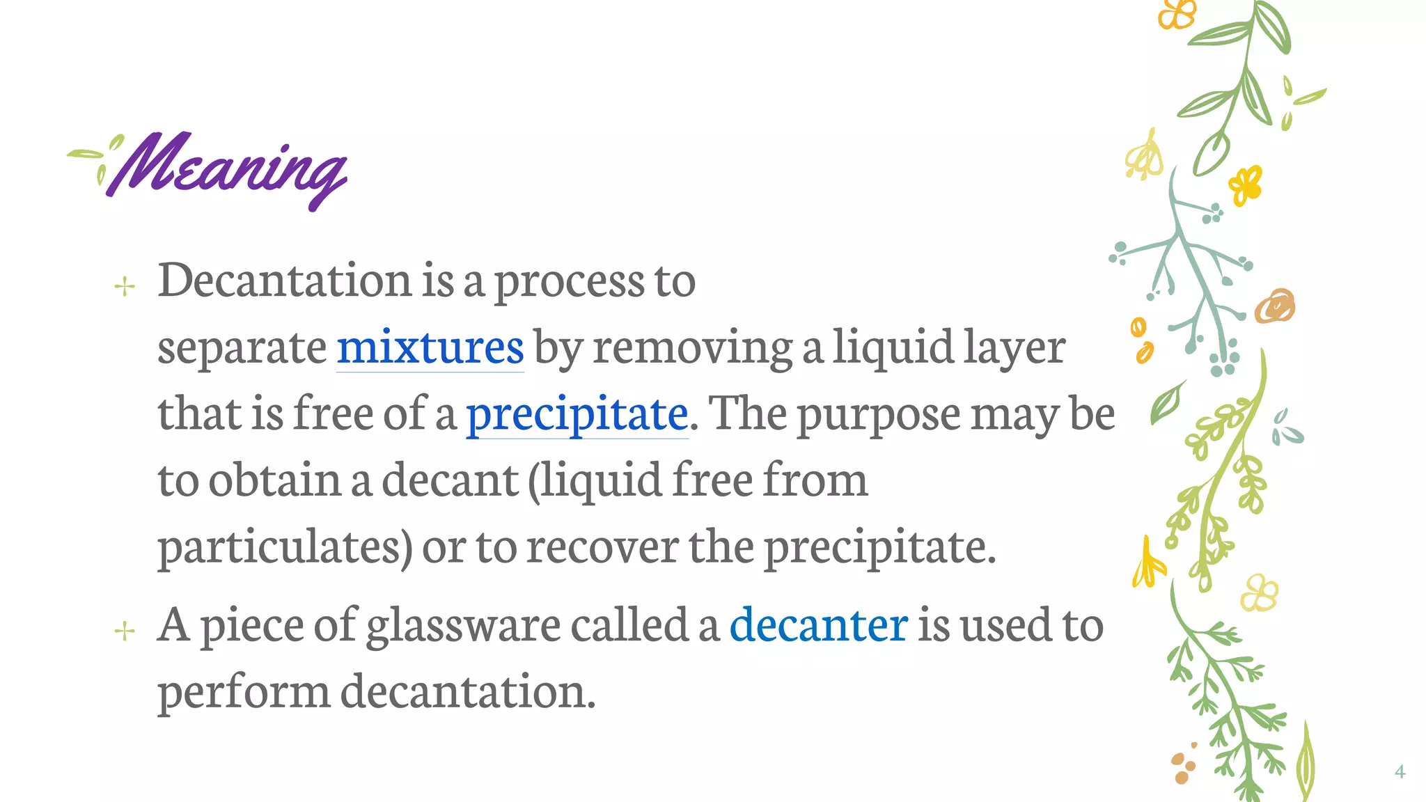 Decantation | PPTX