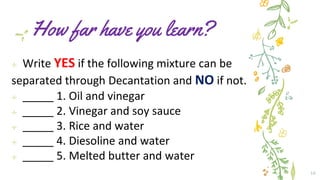 Decantation | PPTX