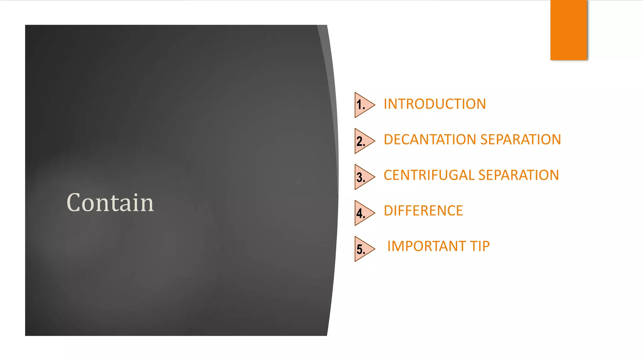 Decantation and centrifugal separation | PPTX