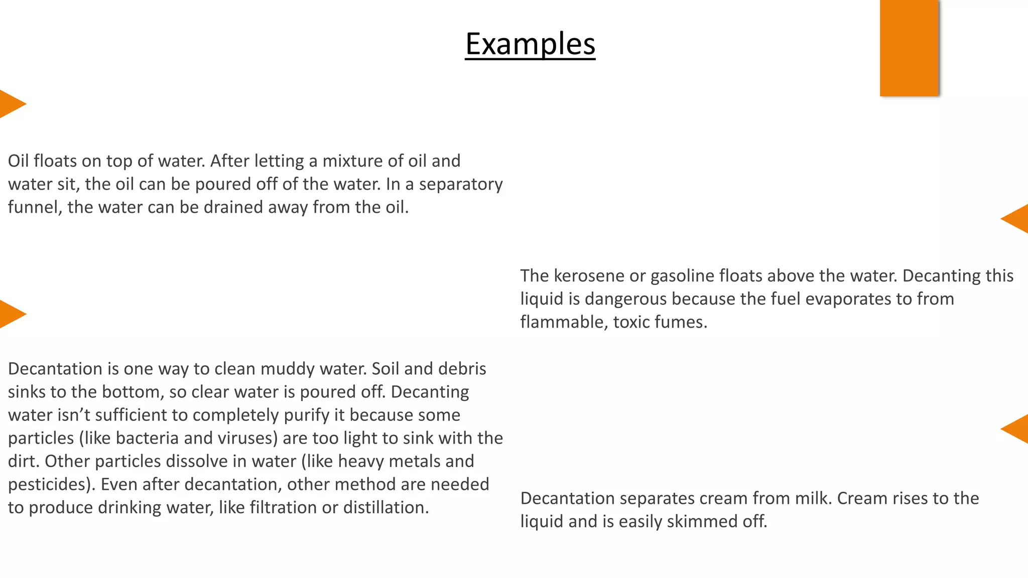 Decantation and centrifugal separation | PPTX