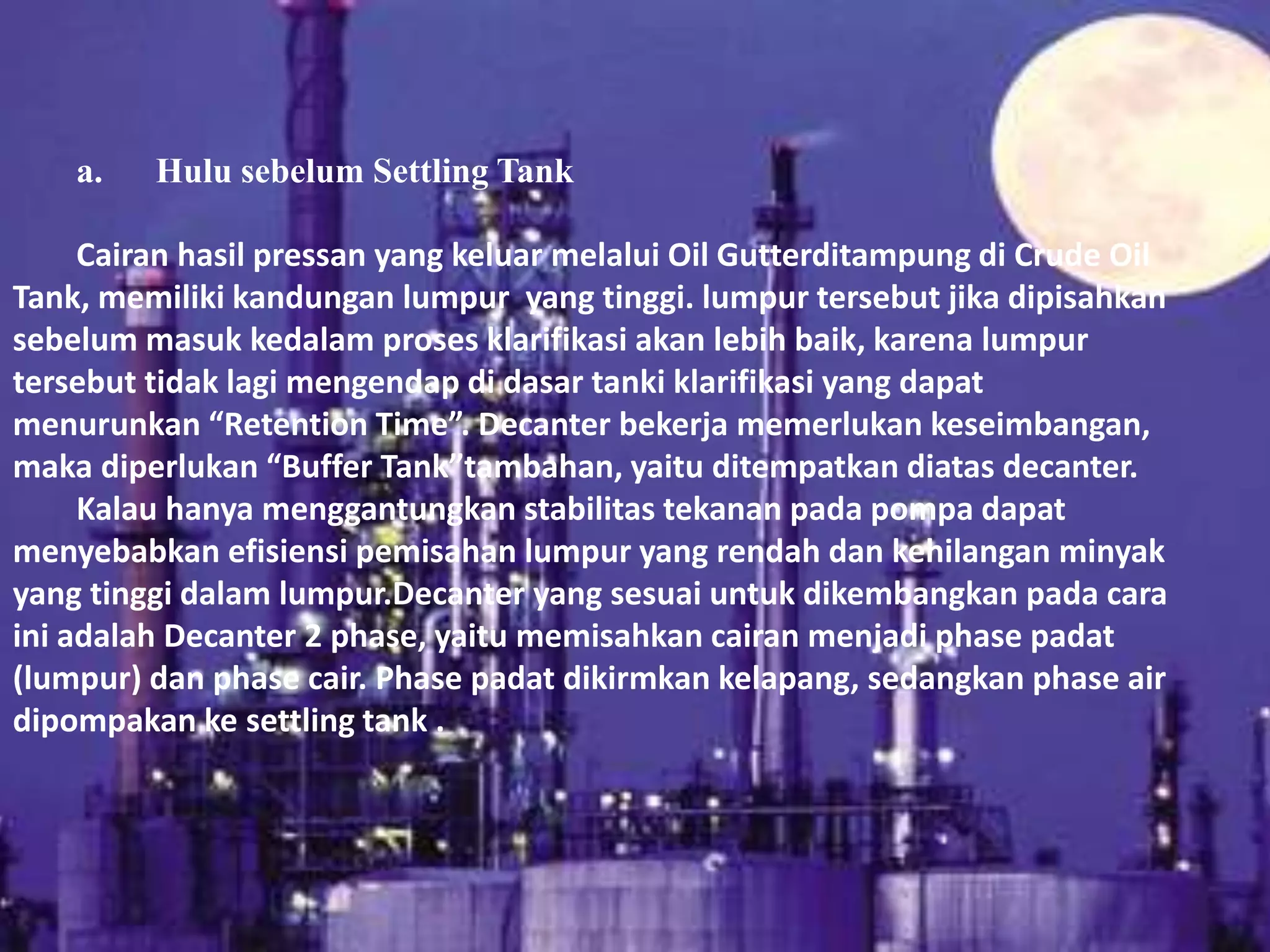 Decanter - Peralatan Industri Proses | PPTX