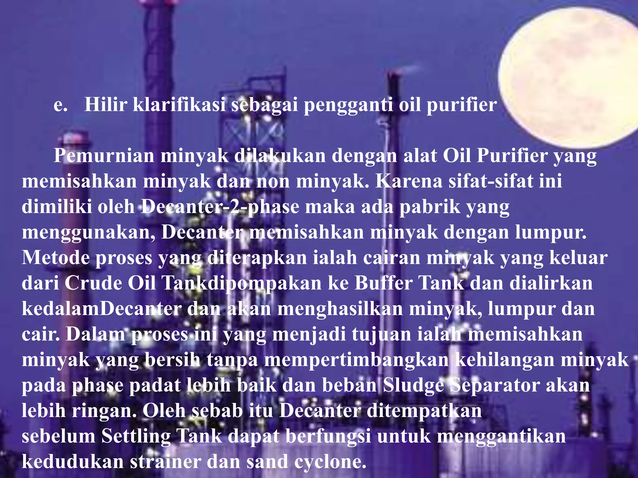 Decanter - Peralatan Industri Proses | PPTX