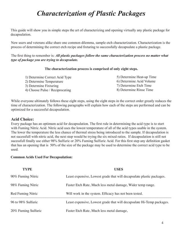 Decapsulation Process Guide | PDF | Chemistry | Science