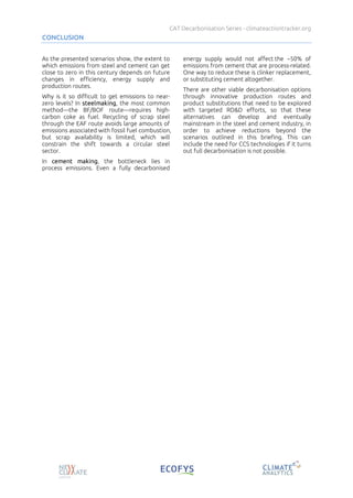 Decarb cement steelindustry | PDF