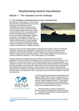 Decarbonizing cement manufacture 2022.pdf