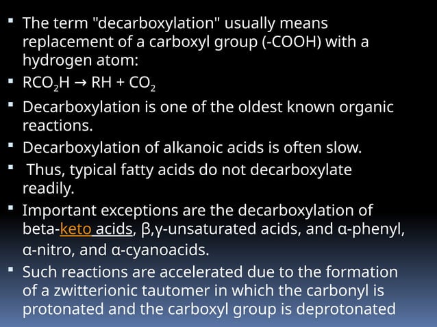 Process of Decarboxylation and types.pptx