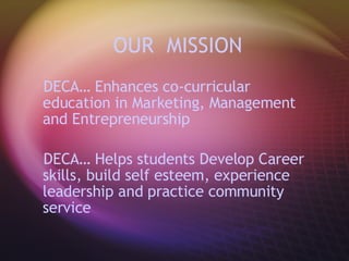 Deca Realigns Competitive Events Using Cc | PPT