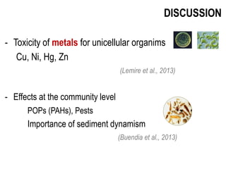 Ecotoxicity of river sediments: invertebrate community, toxicity ...