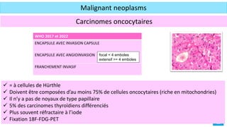 Nouvelle classification OMS 2022 des tumeurs thyroïdiennes | PDF