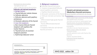 Nouvelle classification OMS 2022 des tumeurs thyroïdiennes | PDF