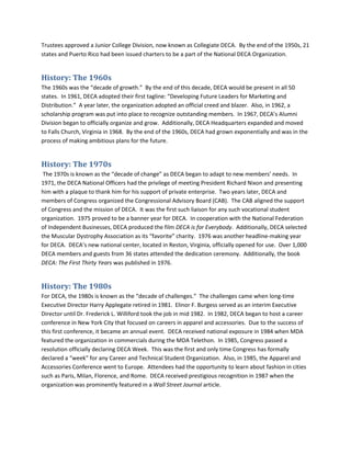 Overview of National DECA | PDF | College Education | Education