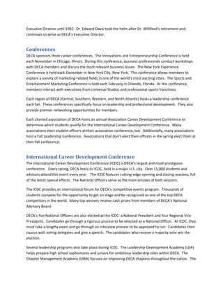 Overview of National DECA | PDF