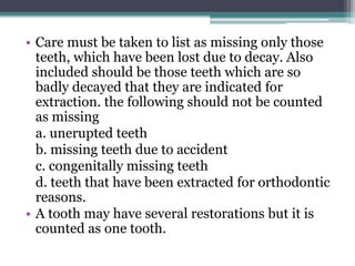 DECAYED,MISSING,FILLED TOOTH INDEX.pptx