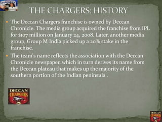 Deccan Chargers | PPTX