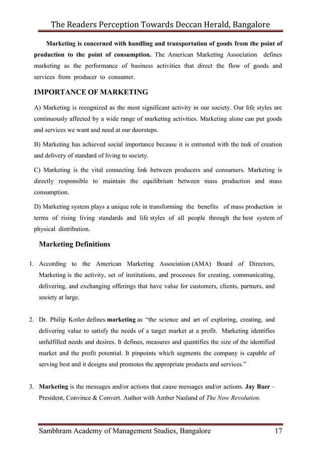 Deccan Herald Project | DOCX