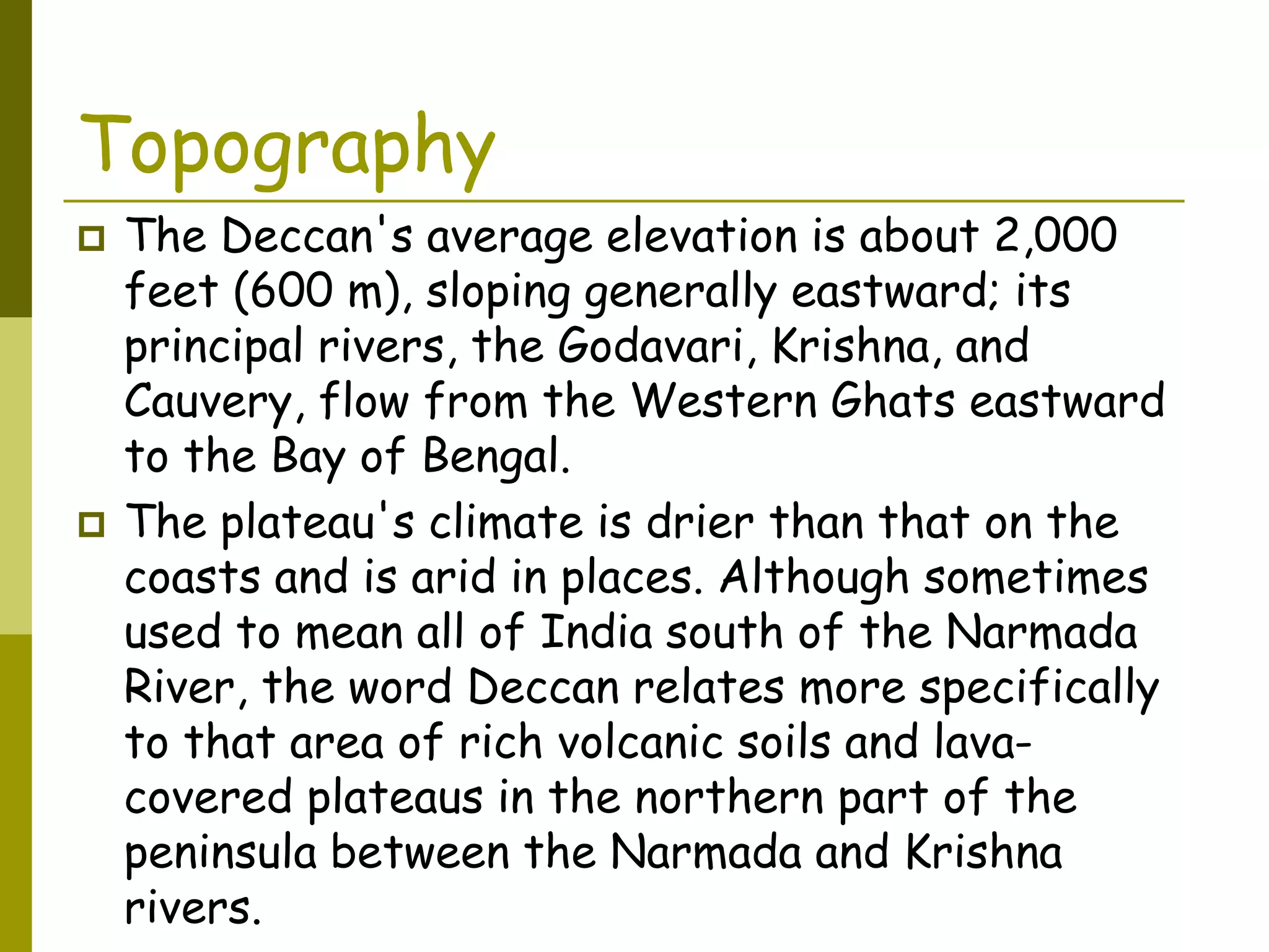 Deccan Plateau | PPTX