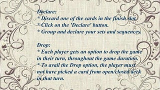 Deccan rummy – how to play indian rummy? | PPTX | Casino and Gambling ...