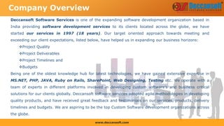 Deccansoft software services | PPTX