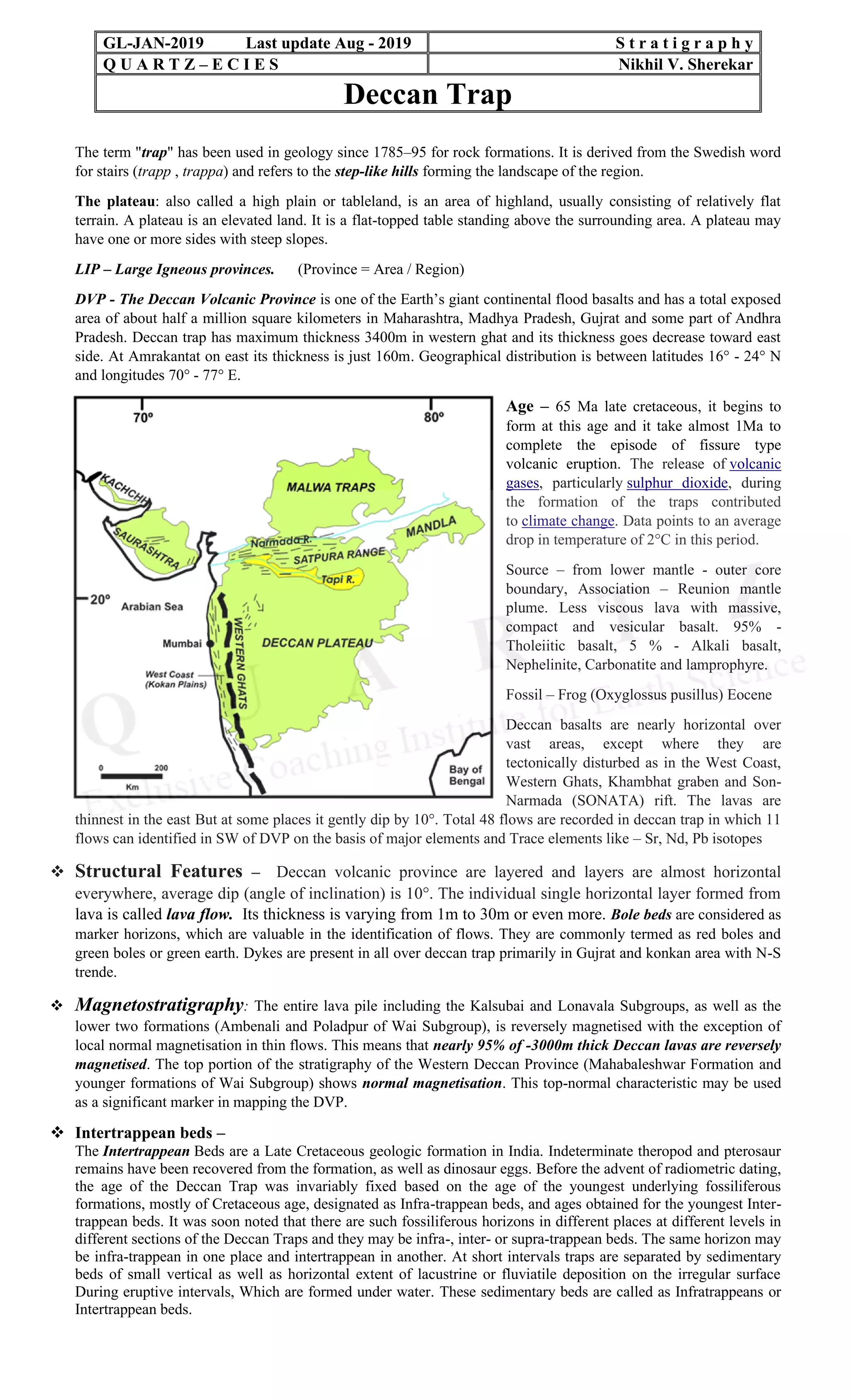 Deccan trap | PDF