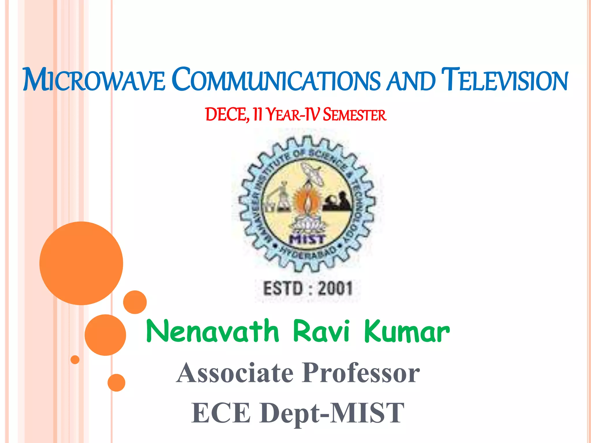 Basics of Colour Television and Digital TV | PPTX