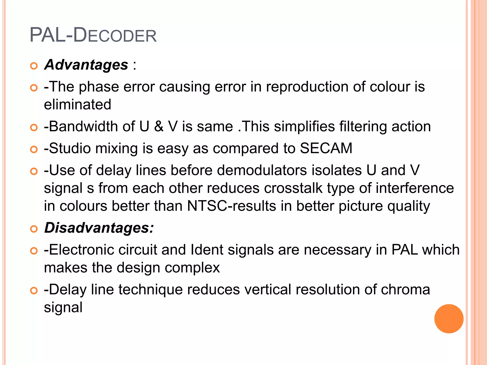 Basics of Colour Television and Digital TV | PPTX
