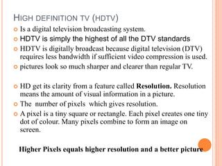 Basics of Colour Television and Digital TV | PPTX