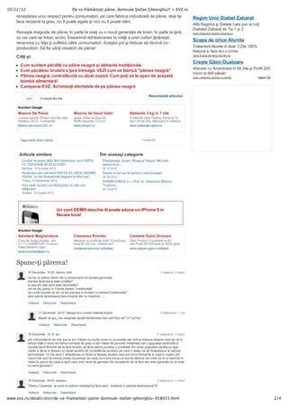 De ce framantati paine, domnule Stefan Gheorghiu ! | PDF