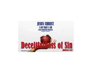 Deceitfulness of sin | PDF