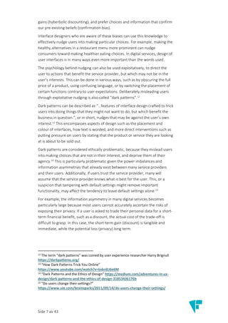 Deceived by design. How tech companies use dark patterns to discourage ...