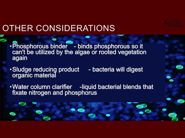 Pond Management & Weed Control - Brittany Chesser | PPT