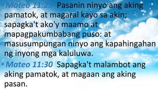 Ang paglalarawan ni propeta isaias, sa darating na tagapagligtas | PPTX