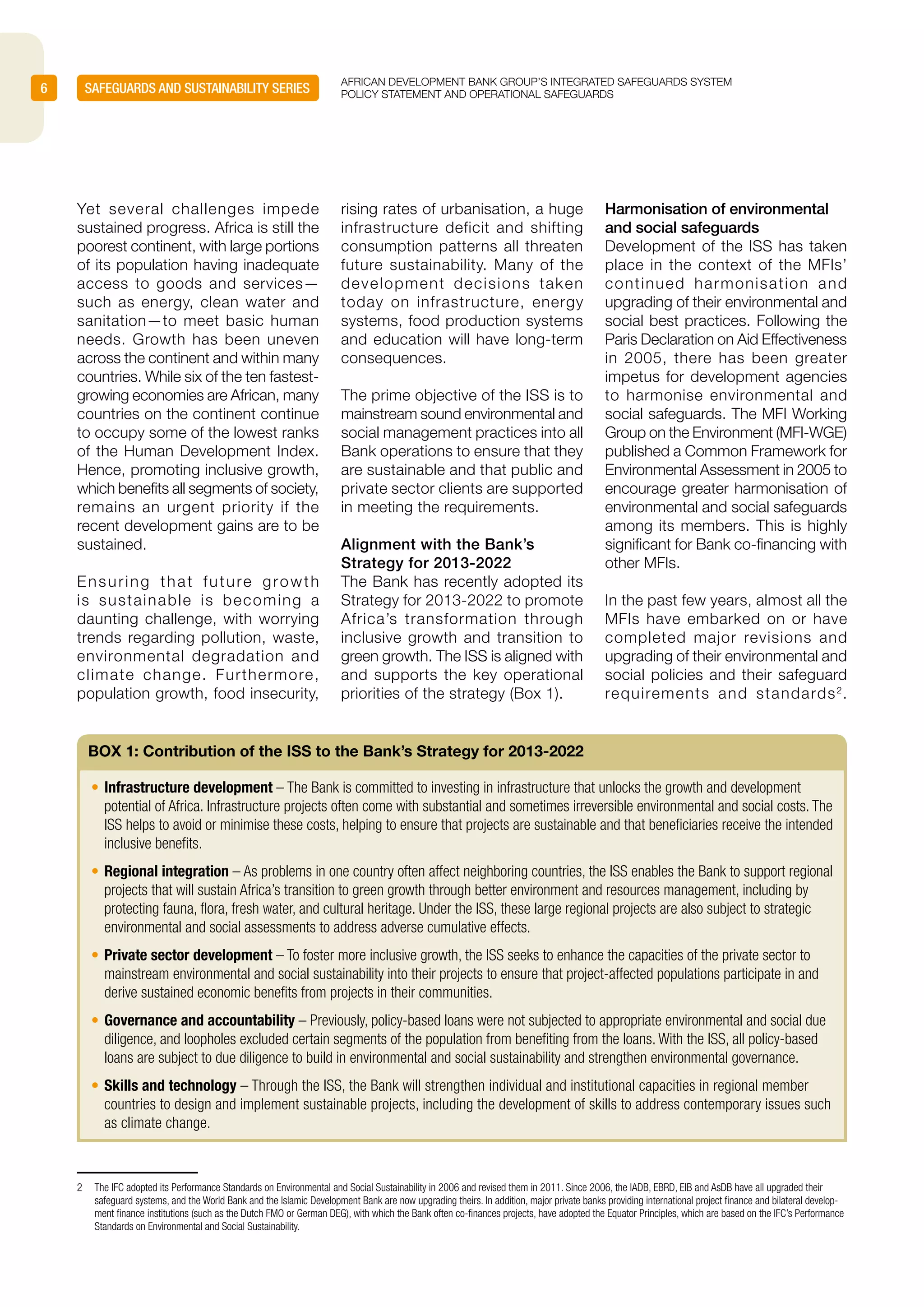 AfDB Integrated Safeguards System - Policy Statement and Operational ...