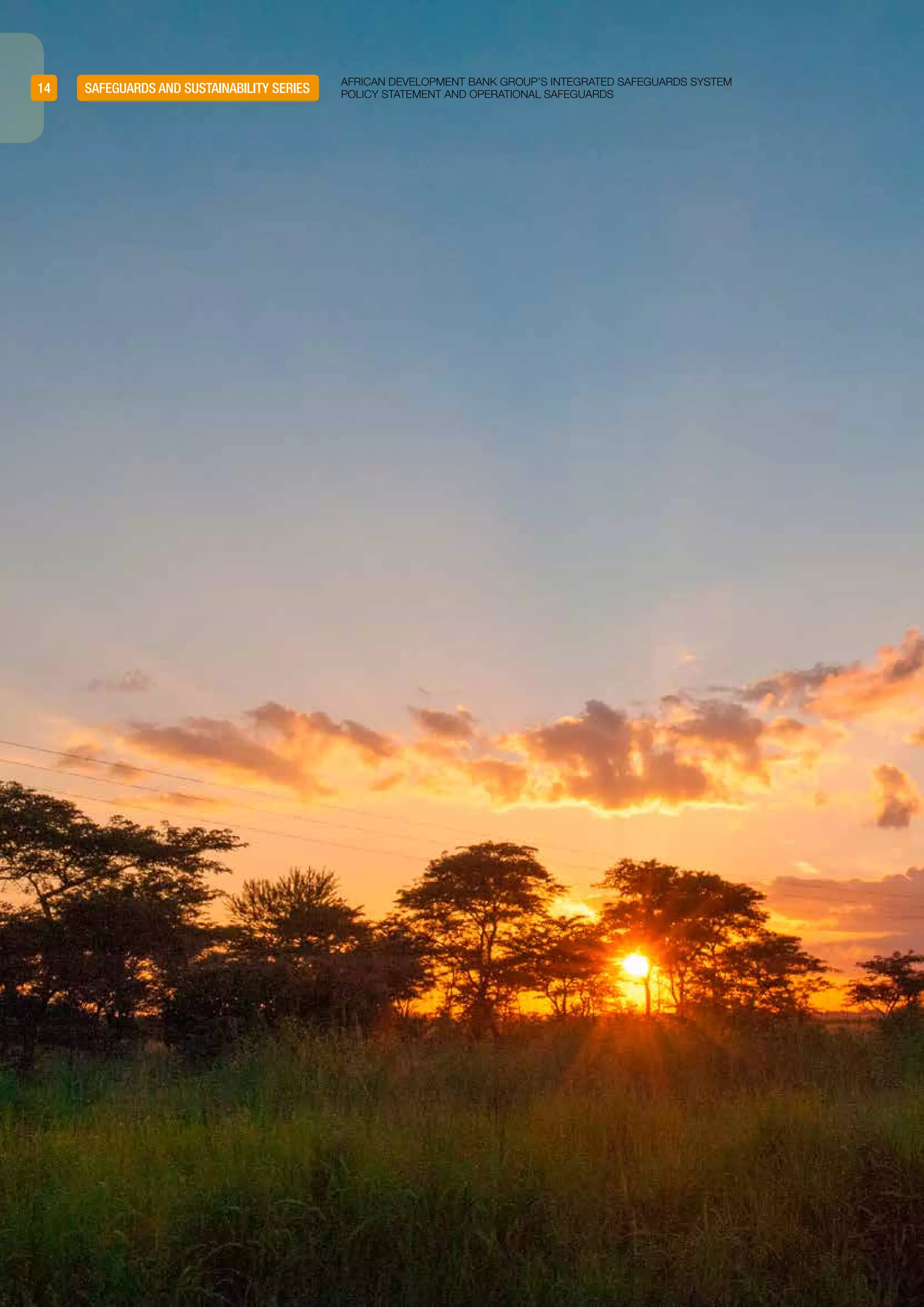 AfDB Integrated Safeguards System - Policy Statement and Operational ...