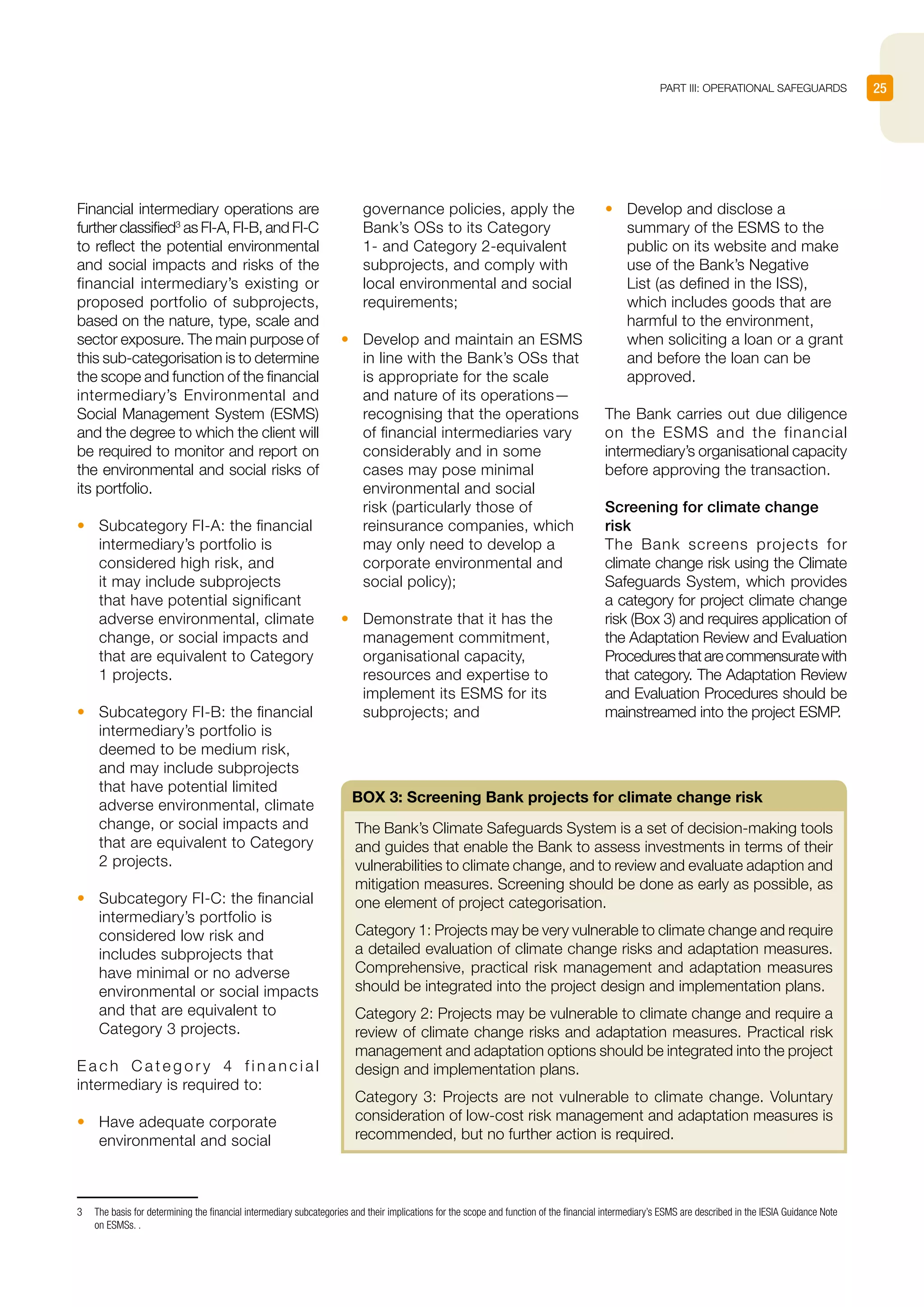 AfDB Integrated Safeguards System - Policy Statement and Operational Safeguards | PDF