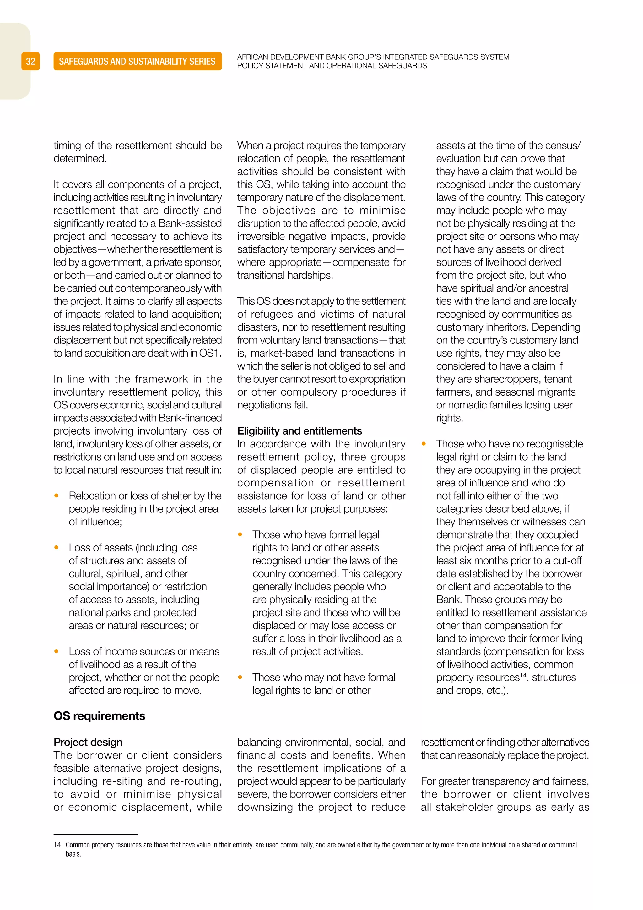 AfDB Integrated Safeguards System - Policy Statement and Operational ...