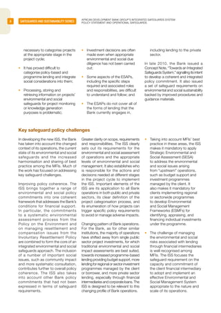 AfDB Integrated Safeguards System - Policy Statement and Operational ...