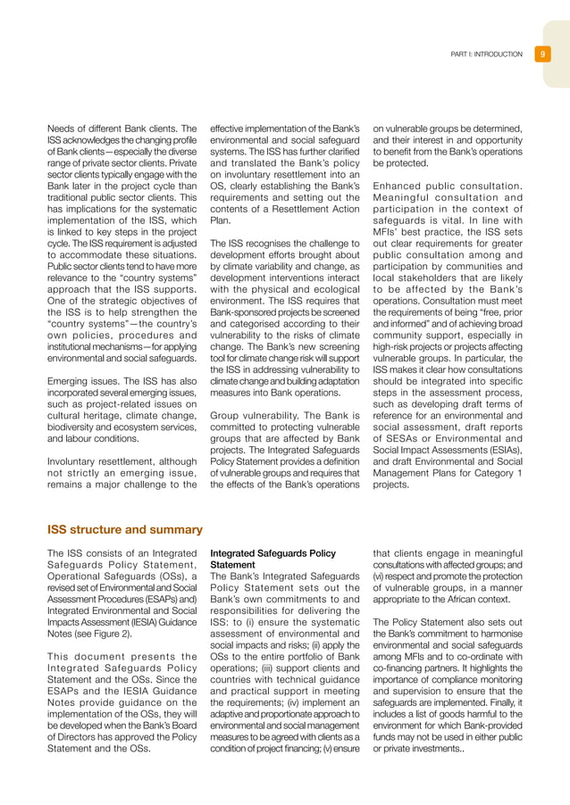 AfDB Integrated Safeguards System - Policy Statement and Operational ...