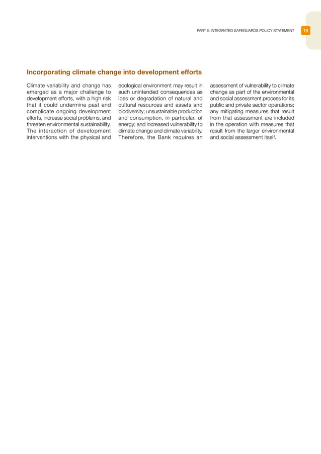 AfDB Integrated Safeguards System - Policy Statement and Operational ...