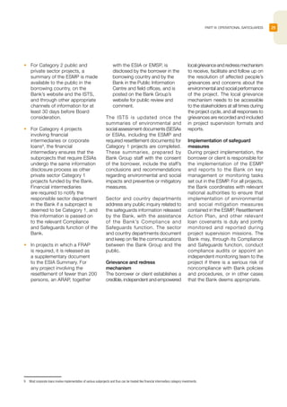 AfDB Integrated Safeguards System - Policy Statement and Operational Safeguards | PDF