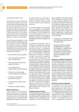 AfDB Integrated Safeguards System - Policy Statement and Operational ...