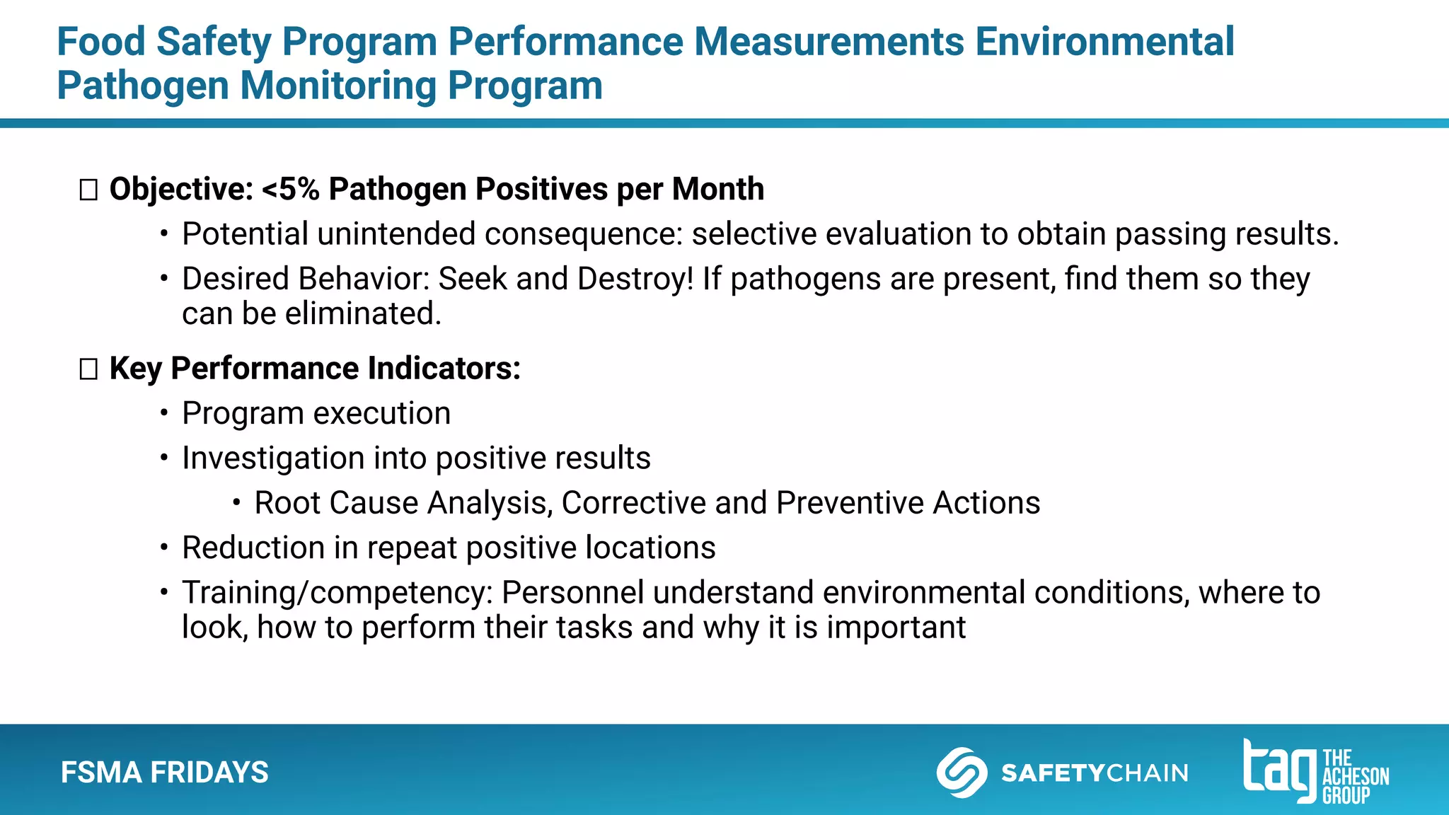 Food Safety KPIs - Are They Driving the Right Behaviors? | PDF